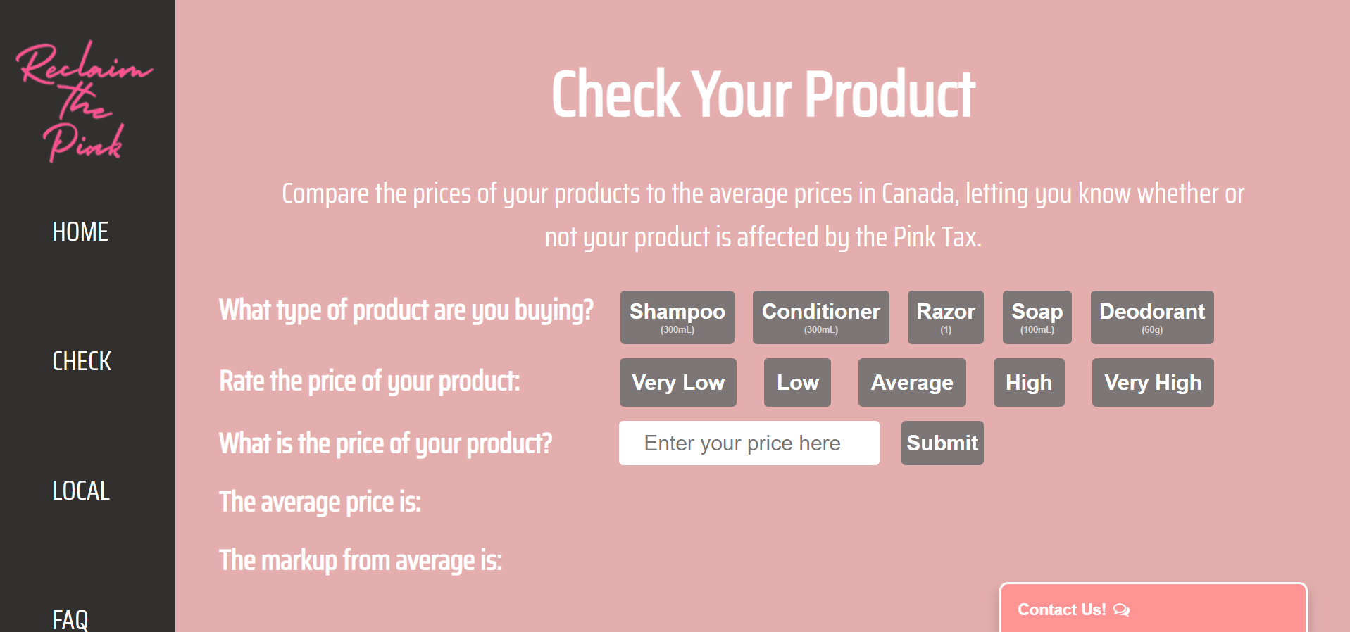 Reclaim the Pink | Devpost