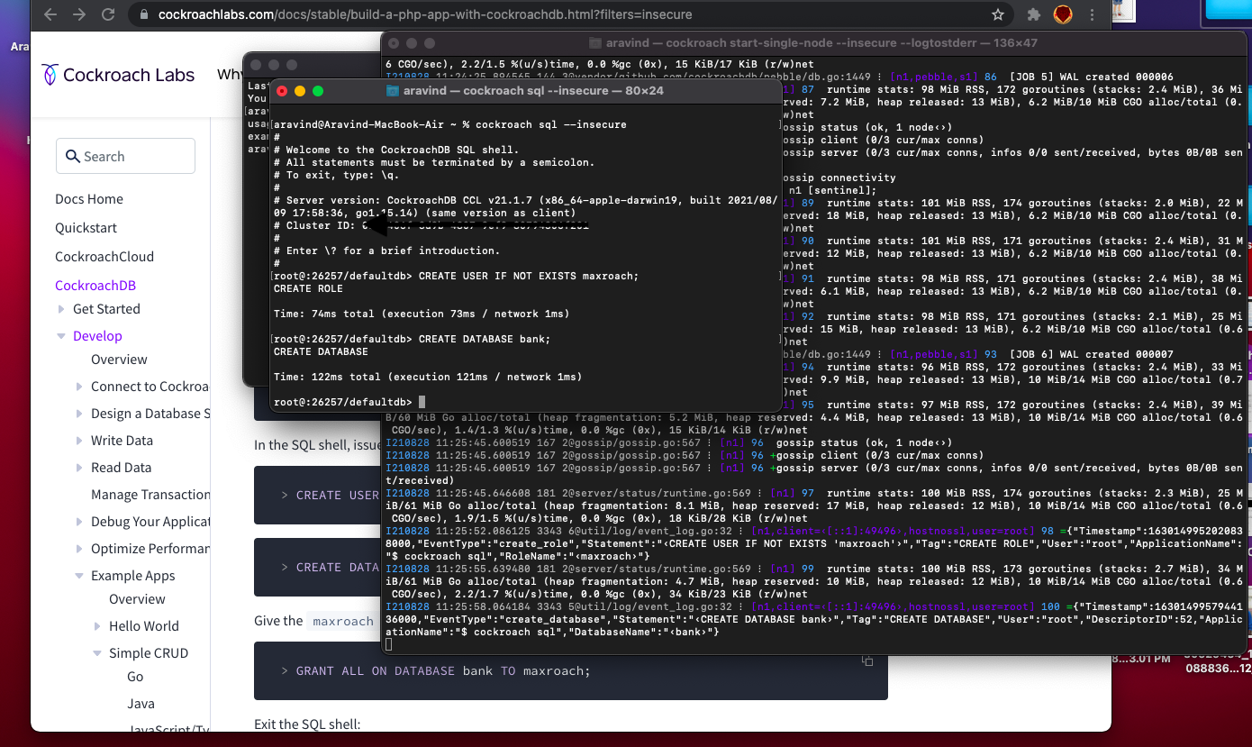 Cockroachdb Devpost