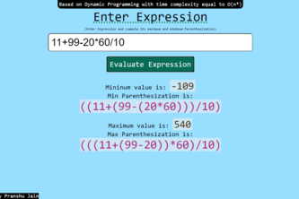 Parenthesize Expression | Devpost