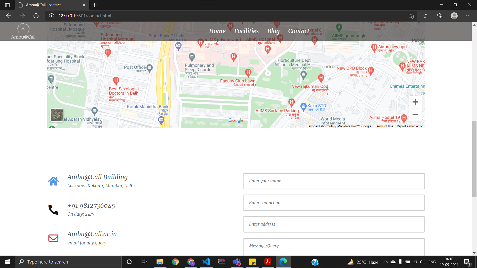 Ambu@Call - your medicare amigo! | Devpost