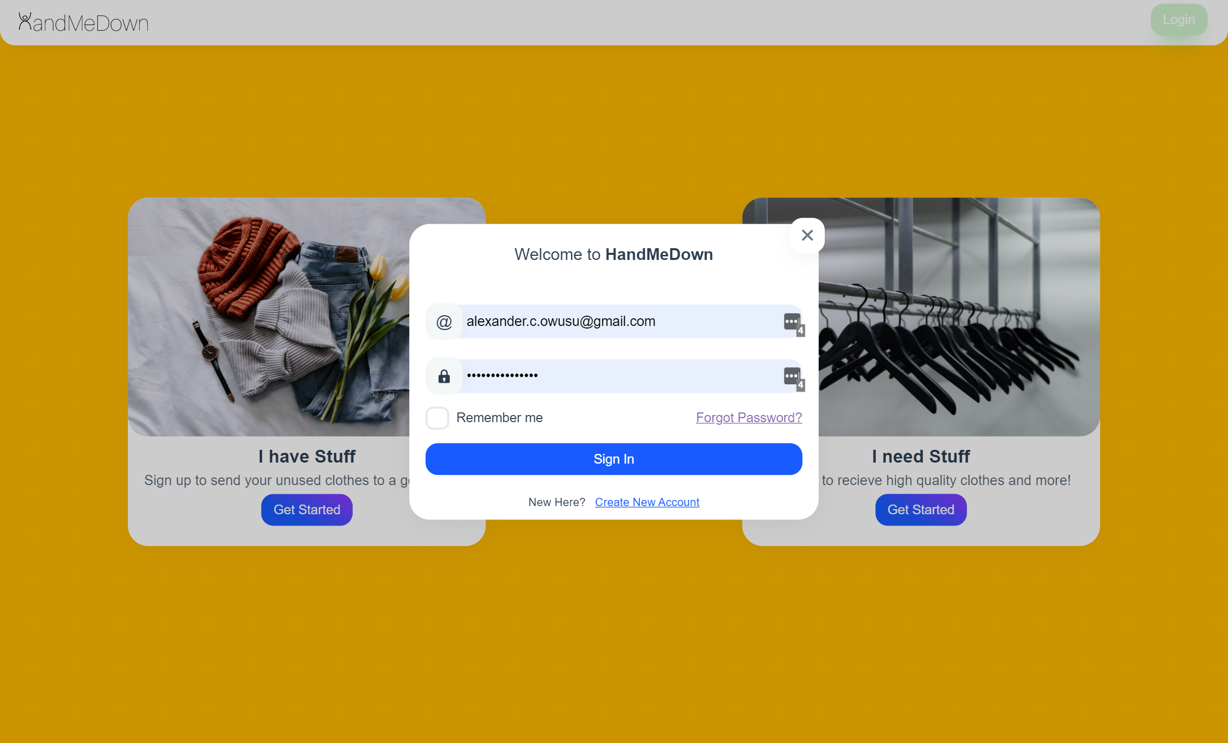 Hand me down | Devpost