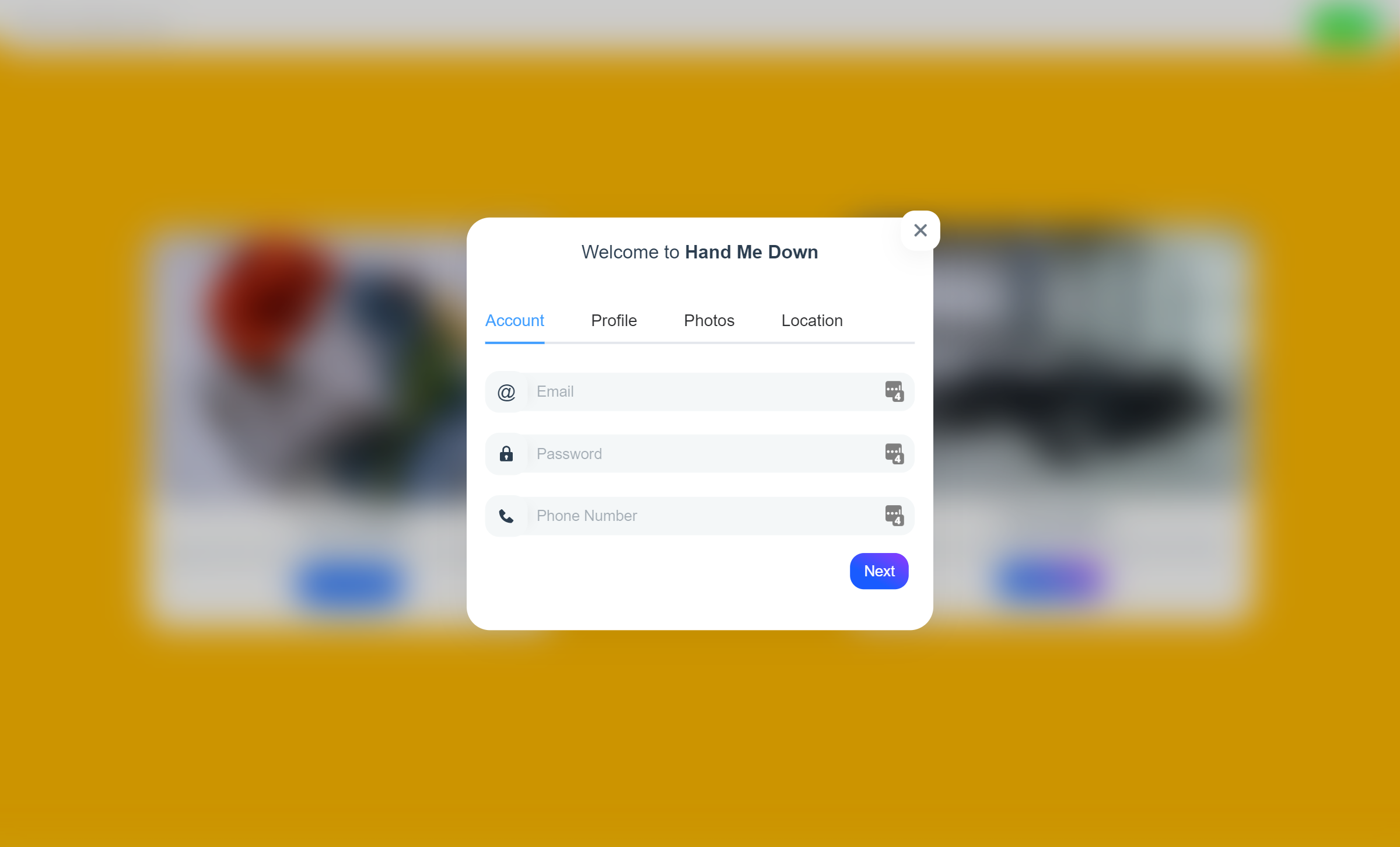 Hand me down | Devpost