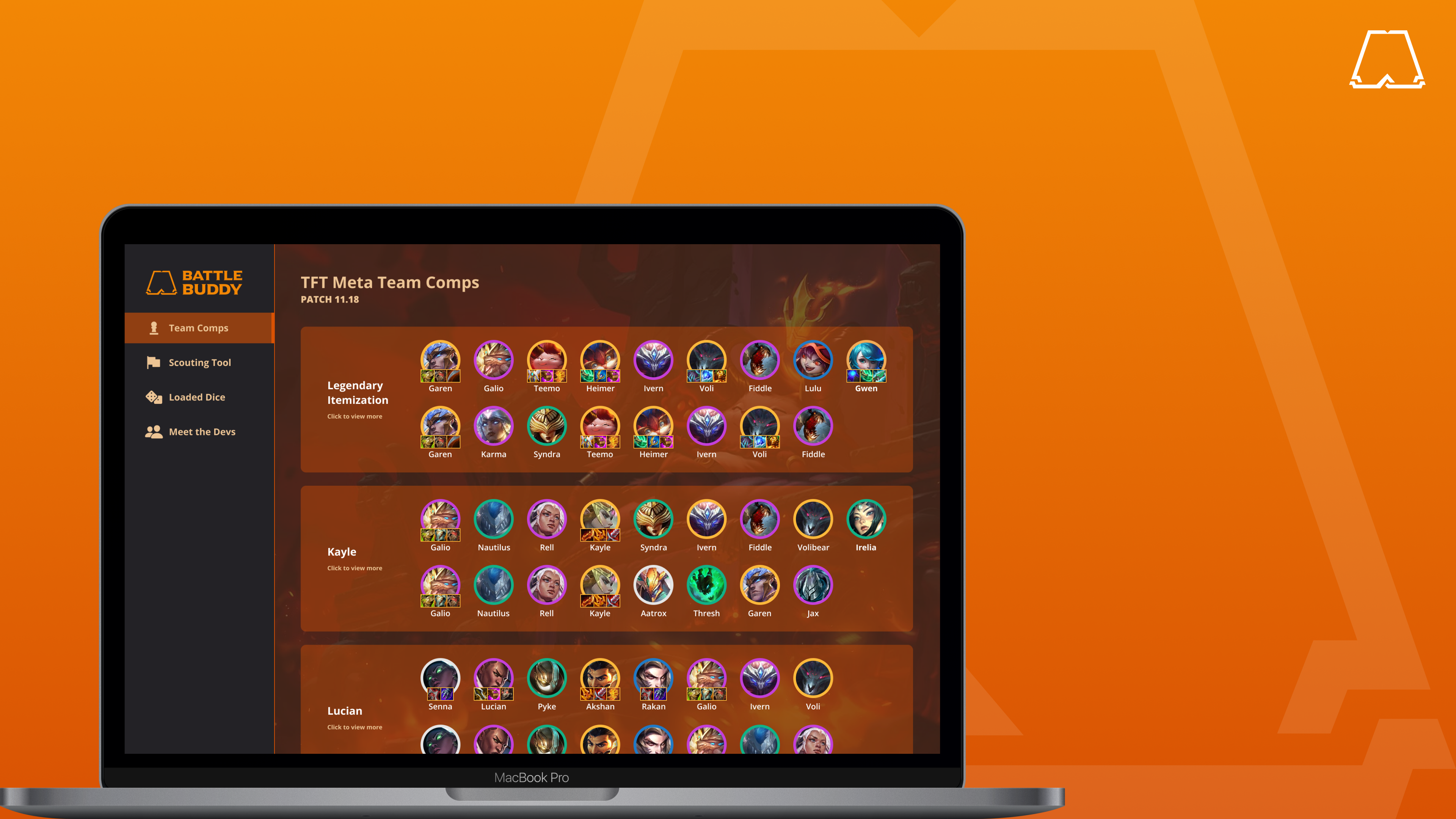 Battle Buddy - A Teamfight Tactics App | Devpost