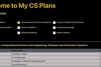 My CS Plan | Devpost
