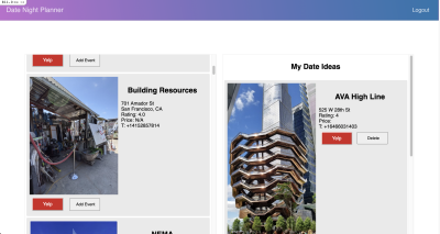 Date Night Planner | Devpost