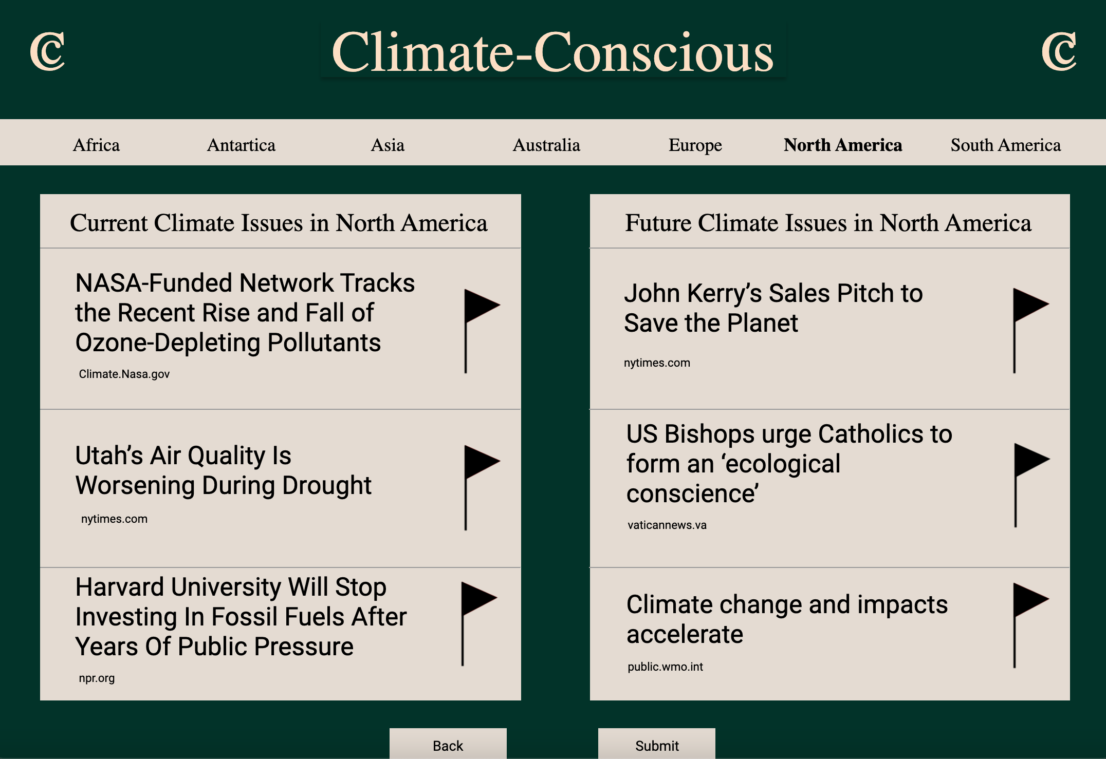 Climate Conscious | Devpost