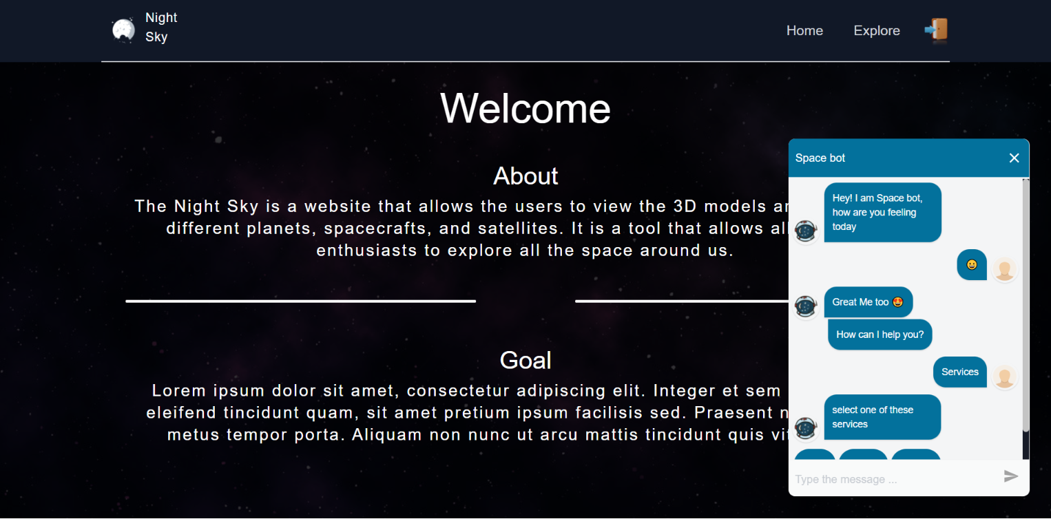 The Night Sky | Devpost