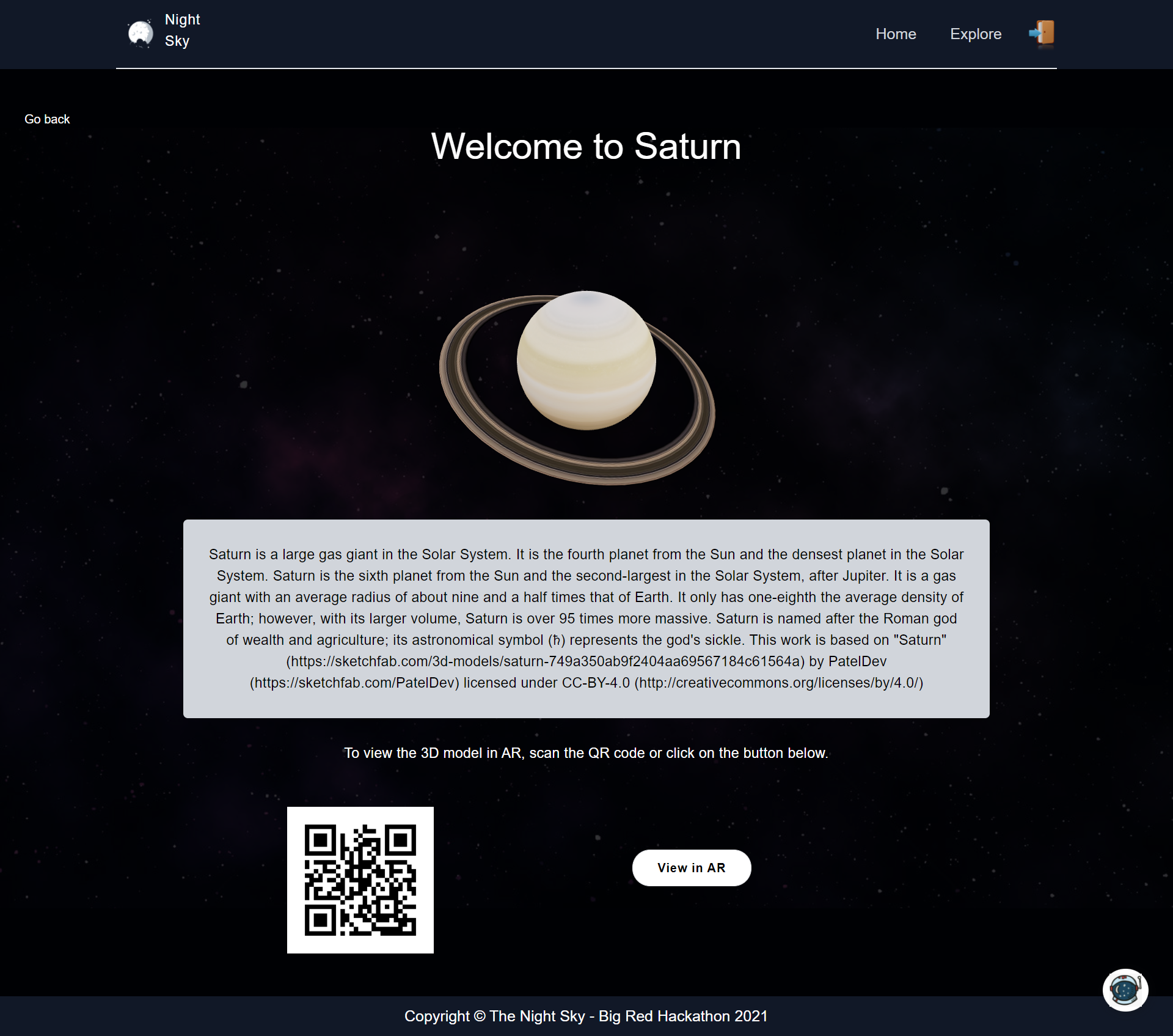The Night Sky | Devpost