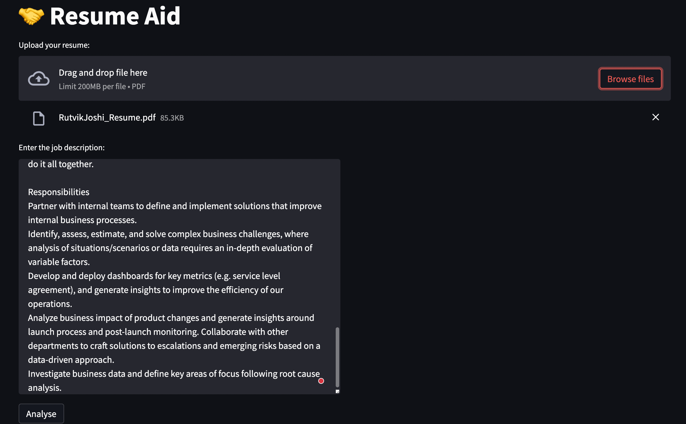 Resume Aid | Devpost