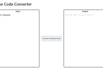 Morse Code Translator | Devpost
