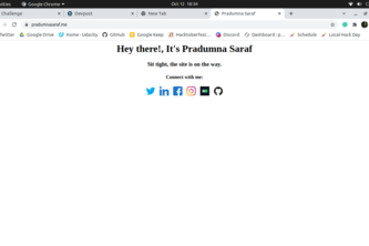 Pradumna saraf Github pages | Devpost