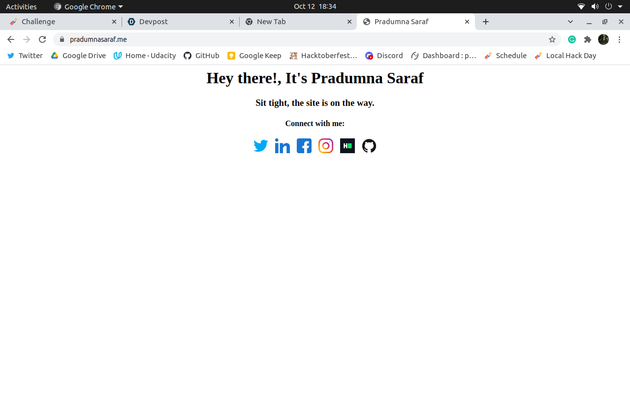 Pradumna saraf Github pages | Devpost