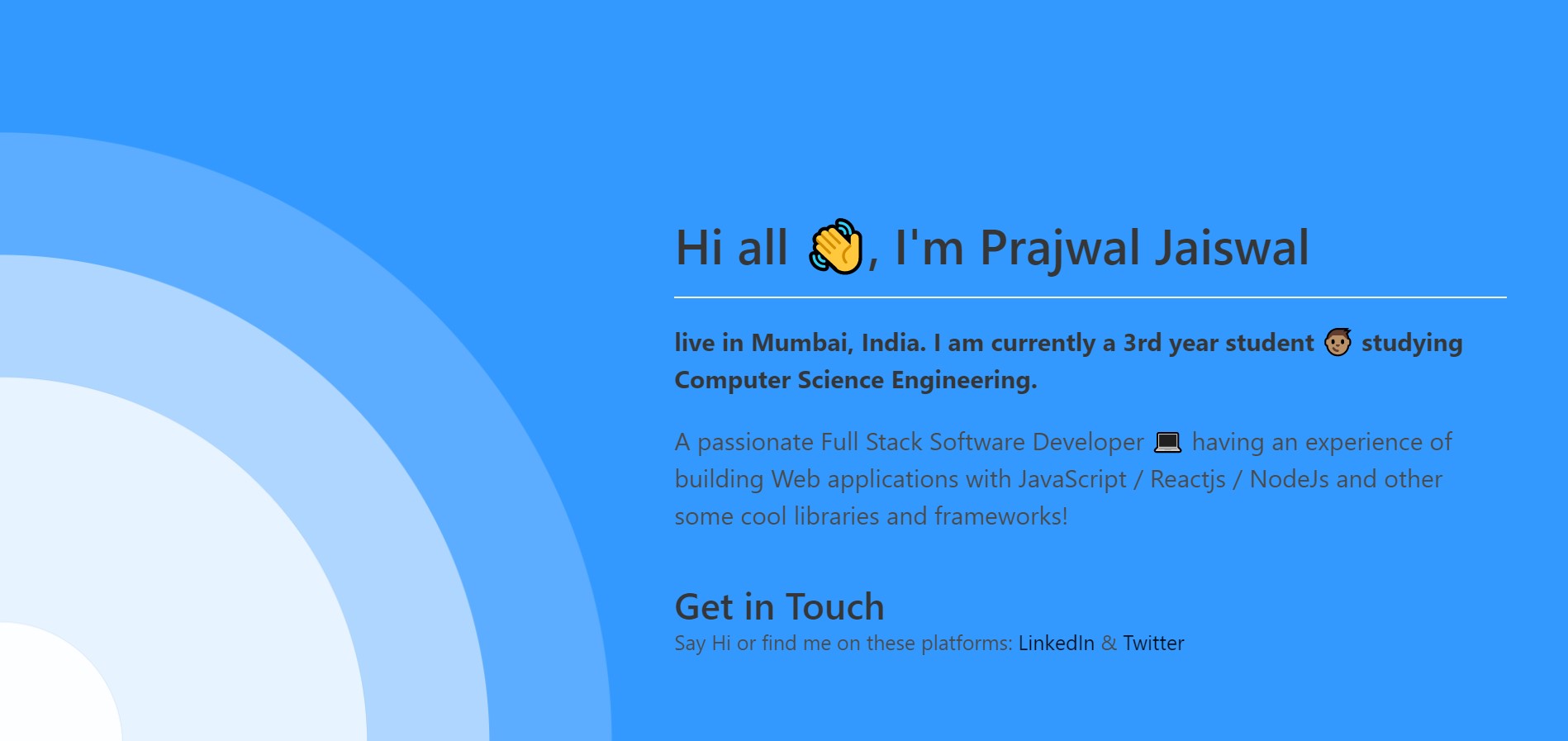 Personal Portfolio | Devpost