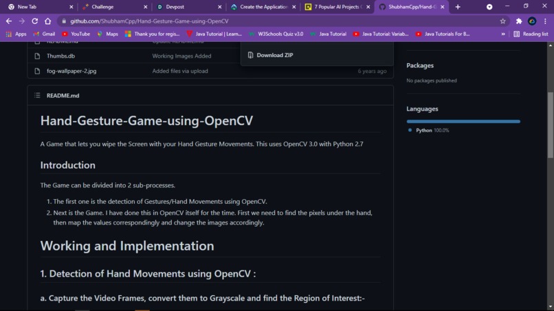 Hand Gesture Game | Devpost
