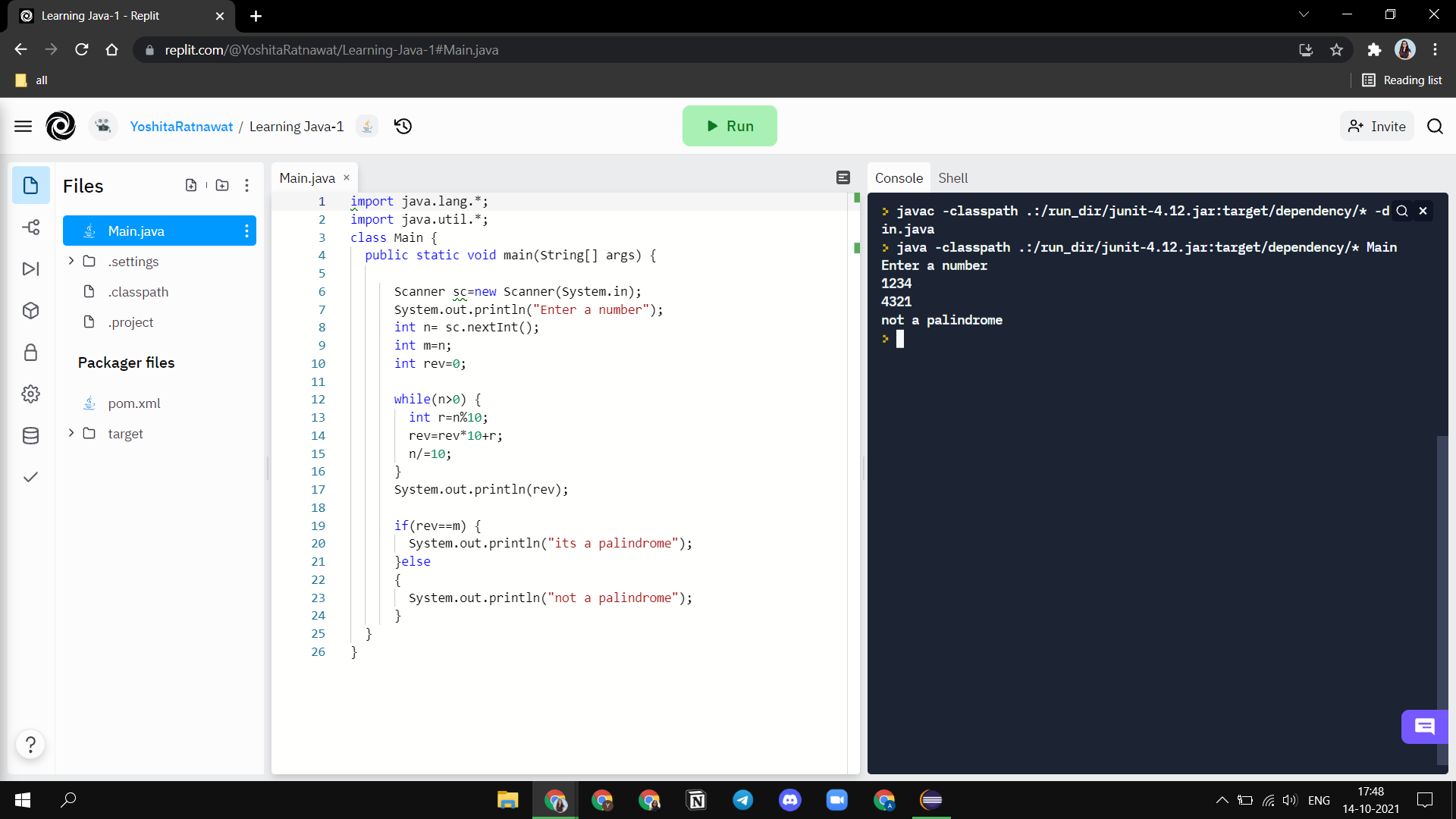 Learning Java Devpost