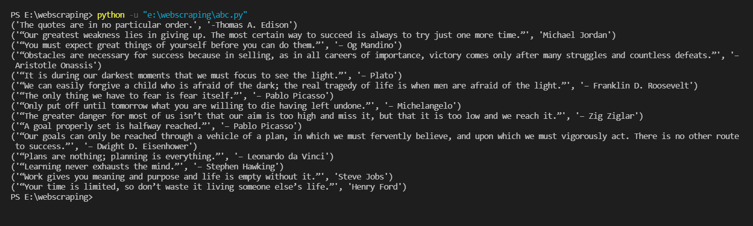 Website Scraper | Devpost