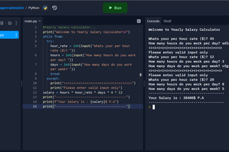 Yearly Salary Calculator | Devpost