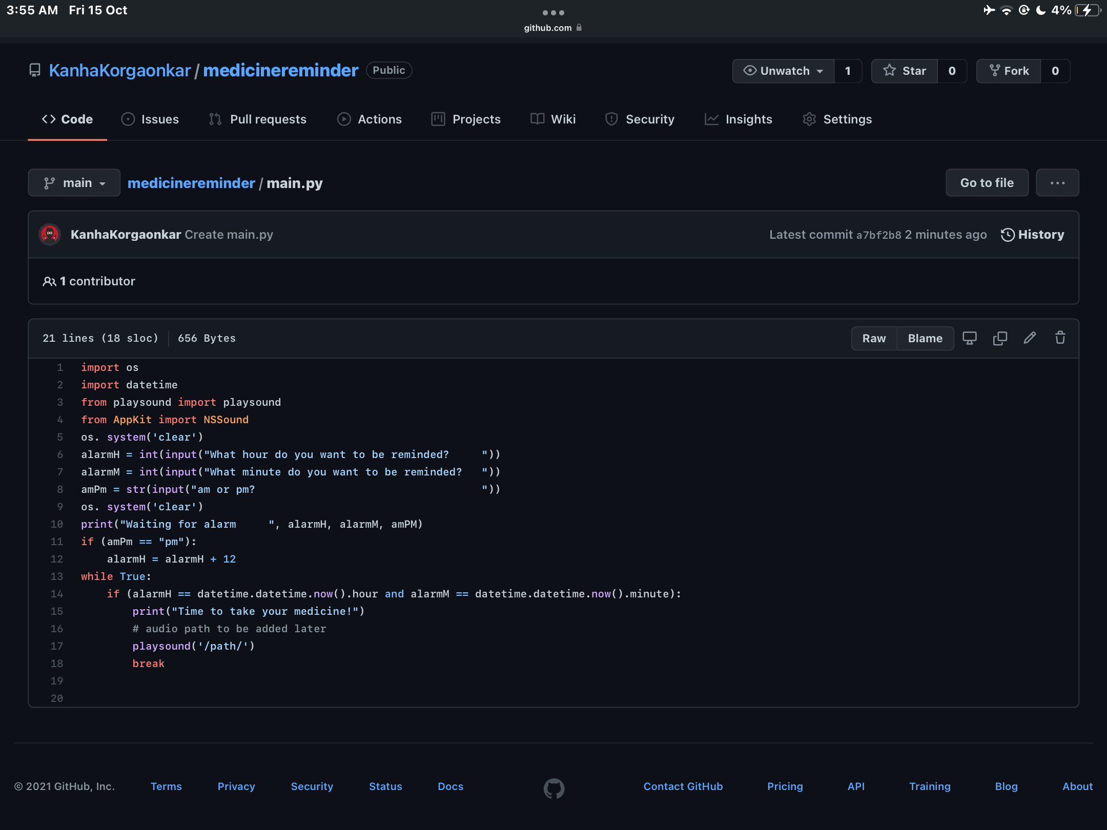Medicine Reminder | Devpost