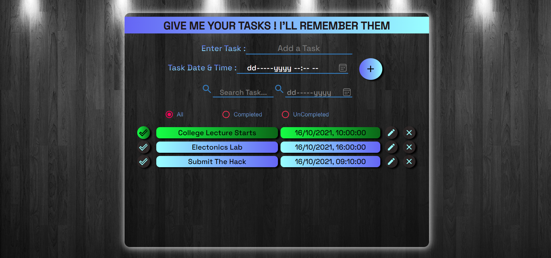 Tasks Reminder with Alarm | Devpost