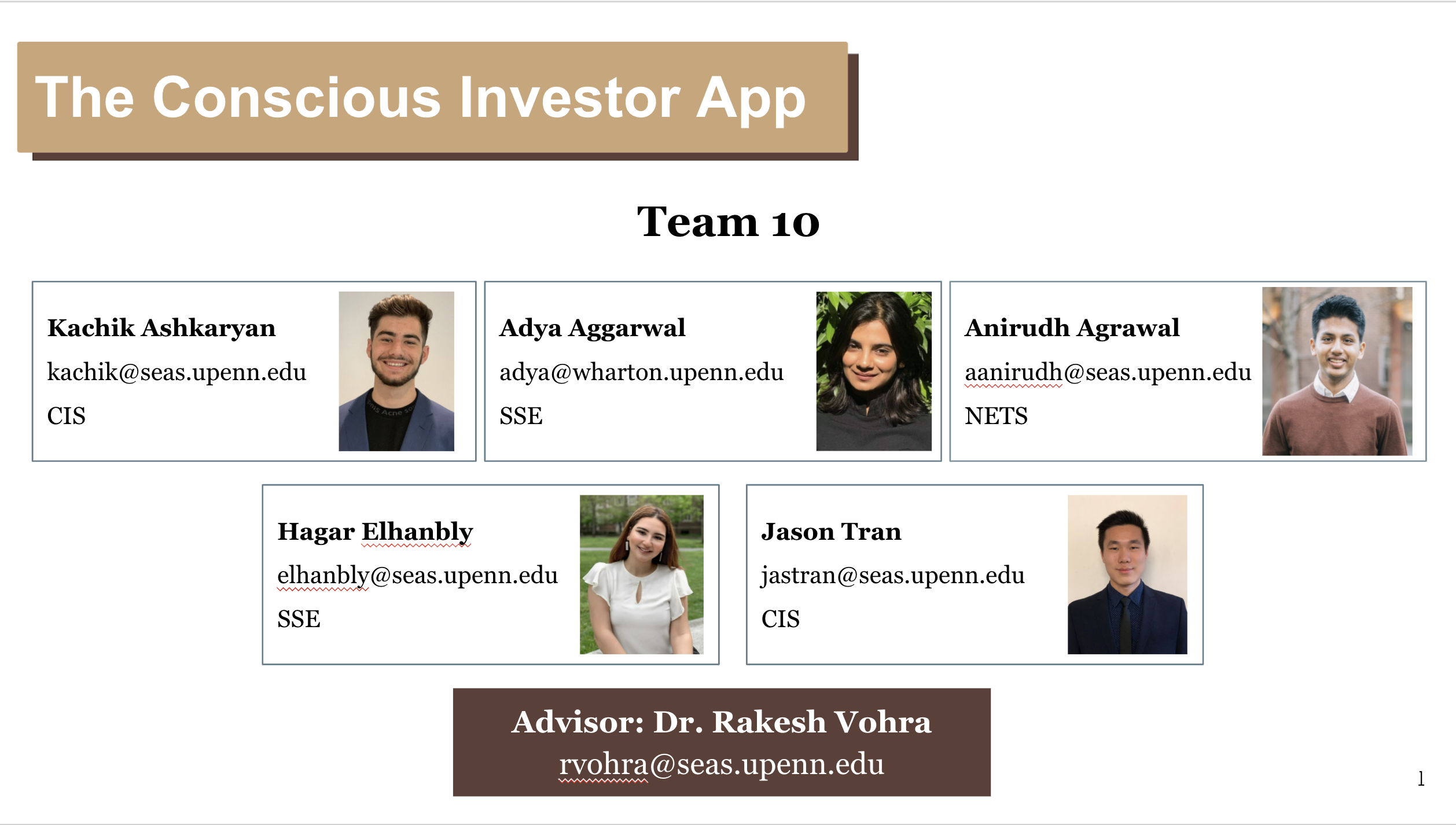 The Conscious Investor App | Devpost