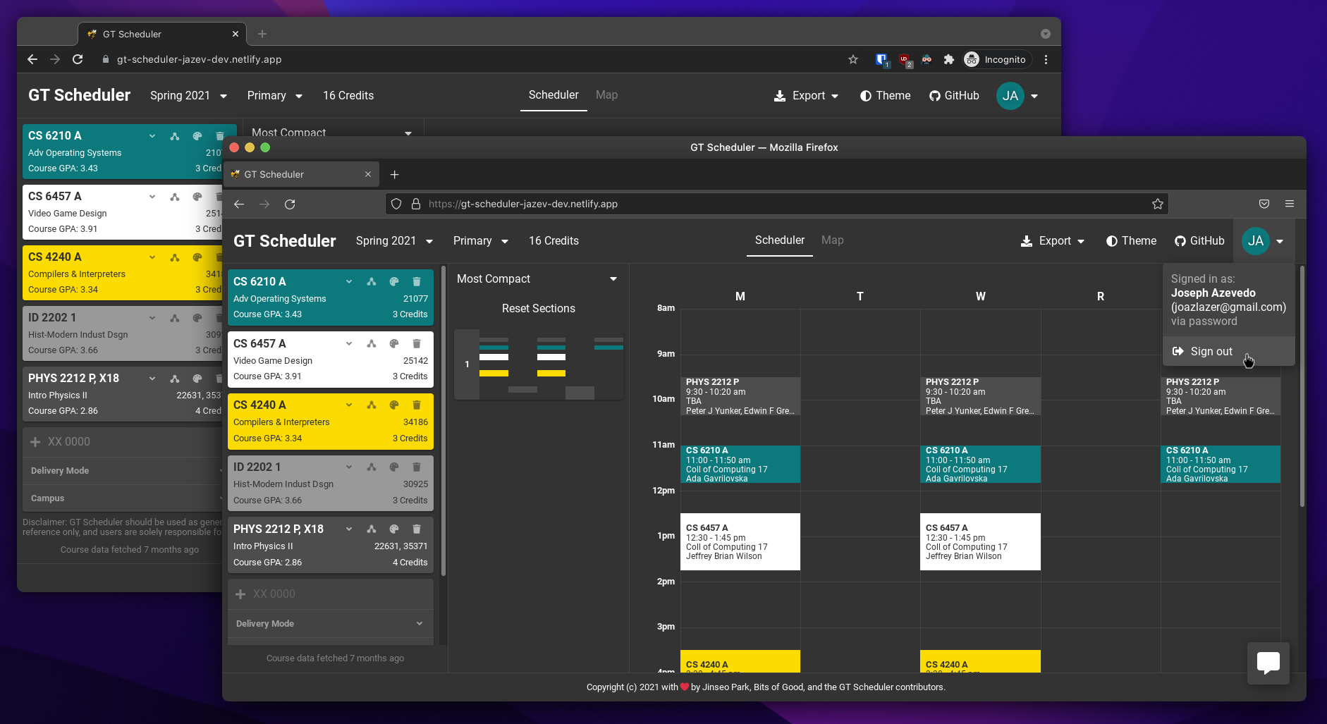 GT Scheduler Account Sync | Devpost