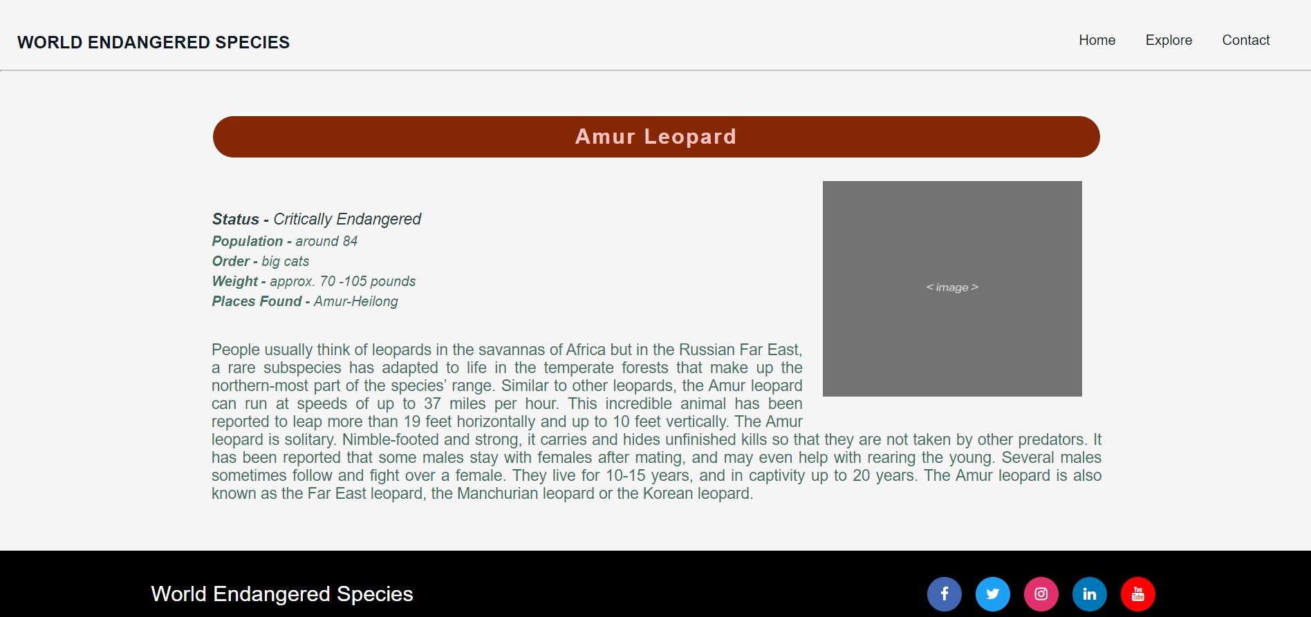 Global Species Saver | Devpost