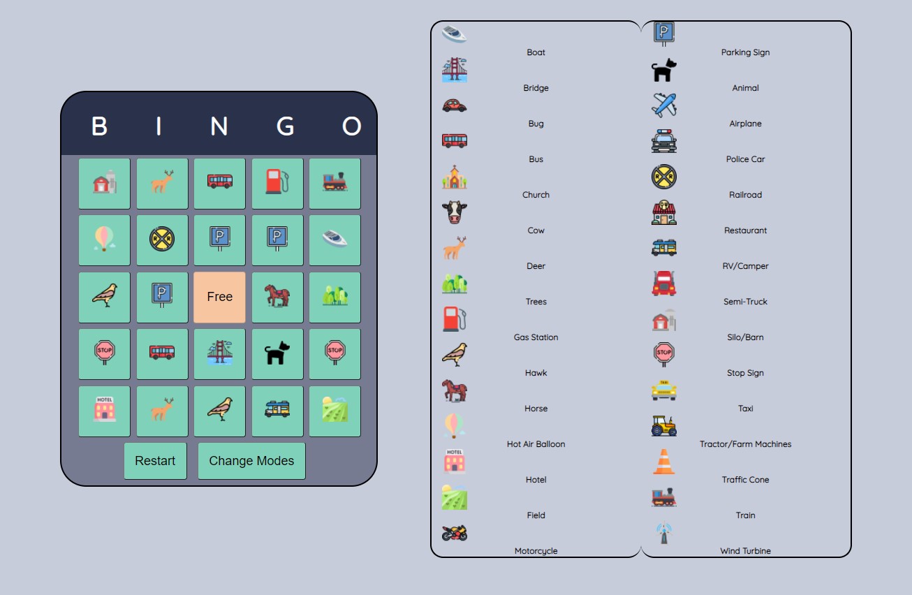 Travel Bingo | Devpost