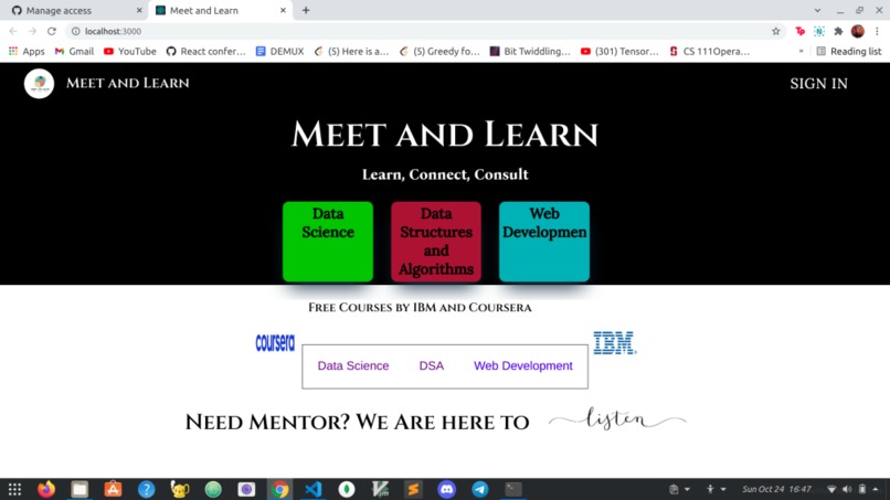 Meet and Learn | Devpost