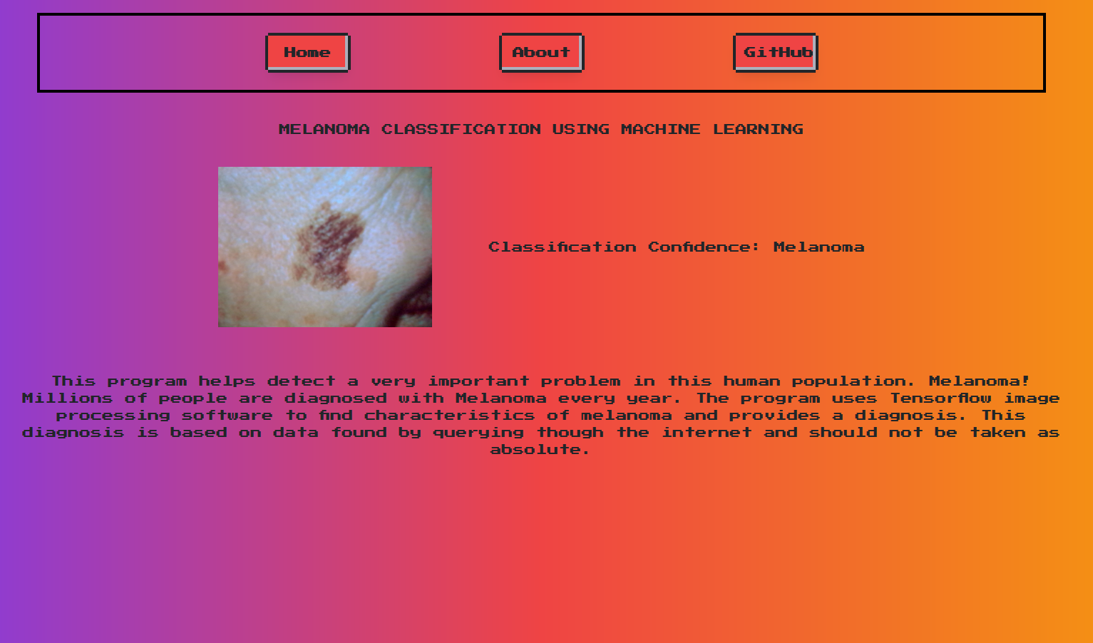 Black Spot - Diagnosing Skin Cancer | Devpost