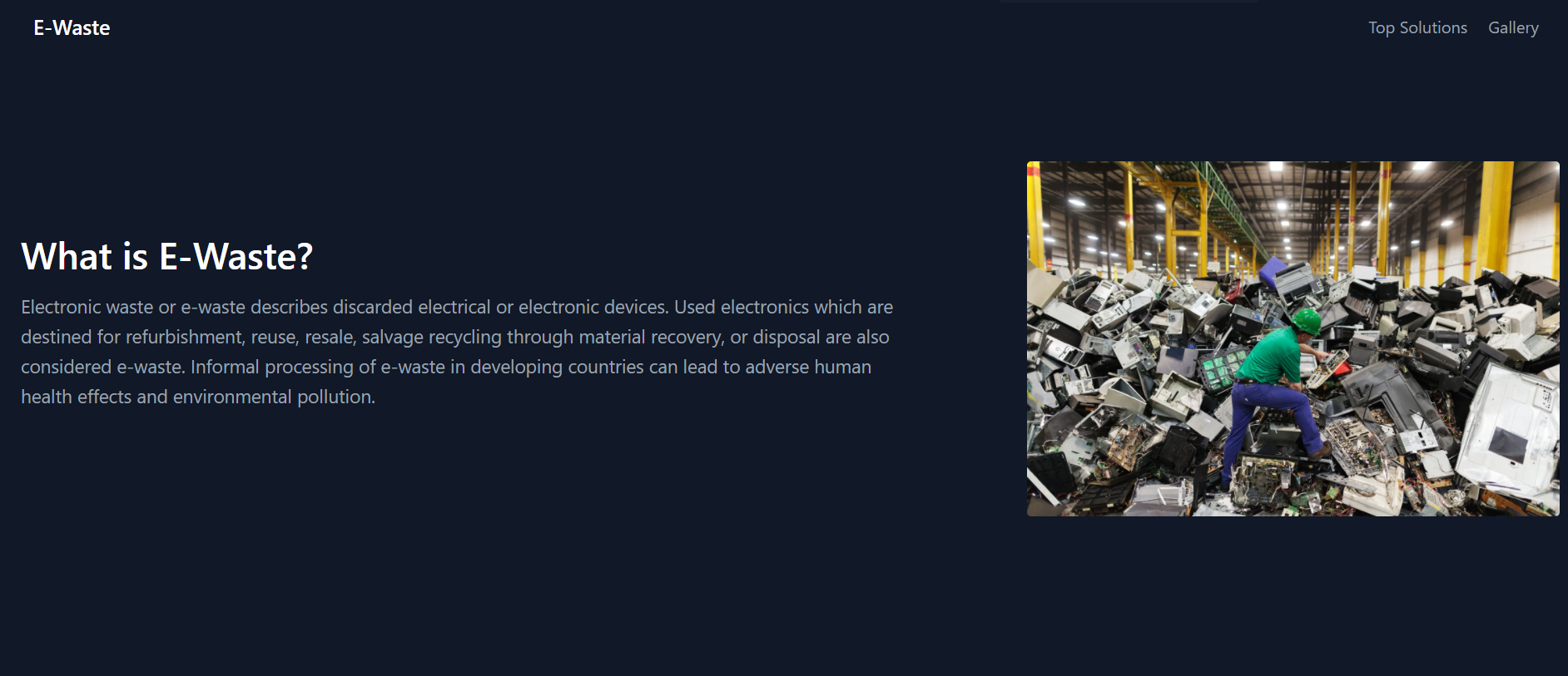 E-Waste management | Devpost