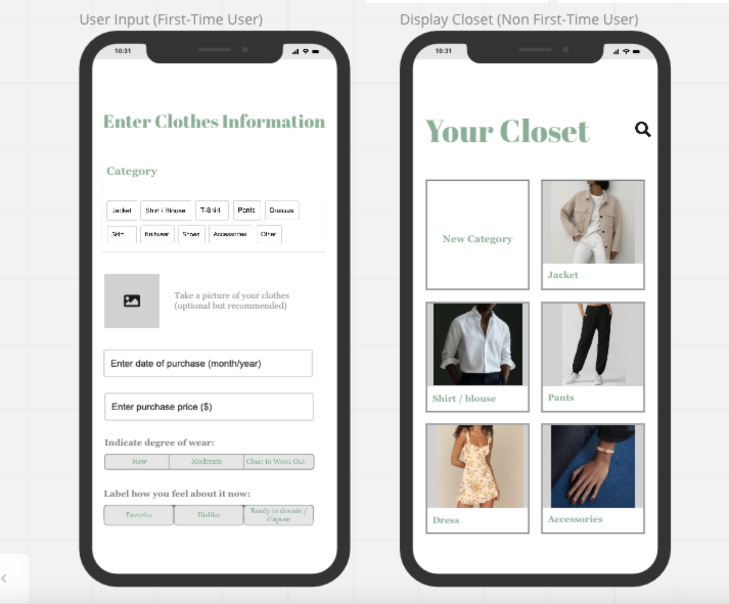 Green Hanger, Your Mobile Closet | Devpost