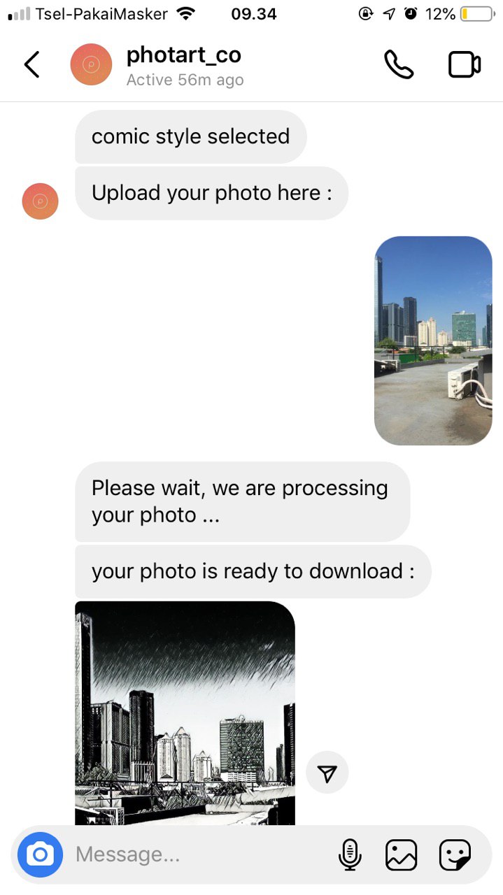 Photart - Turn your photo to artwork on Instagram DM | Devpost
