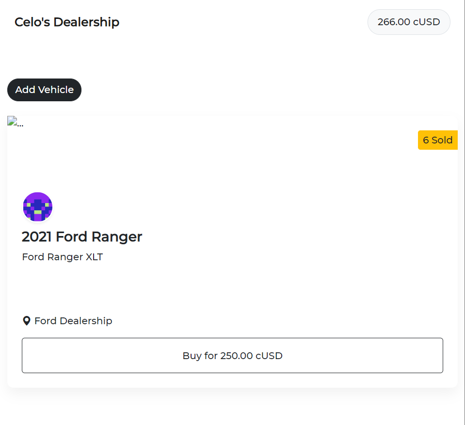 Celo's Car Dealership | Devpost