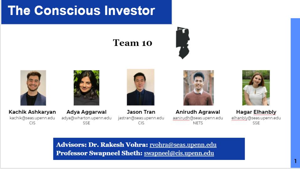 The Conscious Investor | Devpost