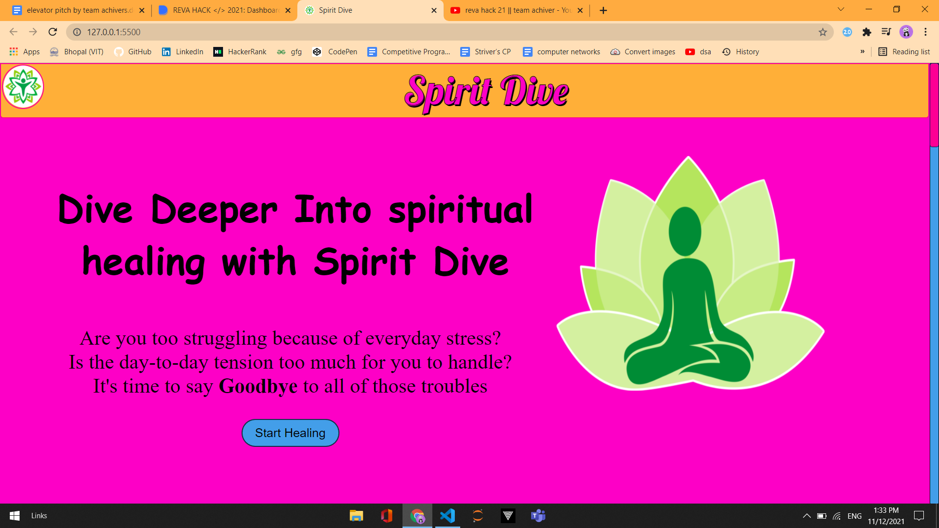 spirit dive (spiritual healing) | Devpost