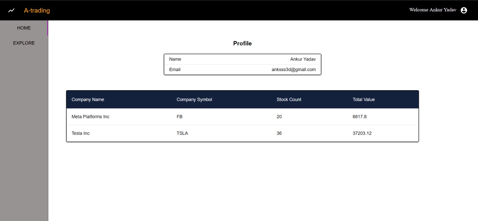Atrade Stock Exchange | Devpost