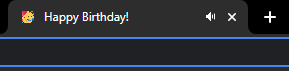Happy Birthday Chrome Extension | Devpost