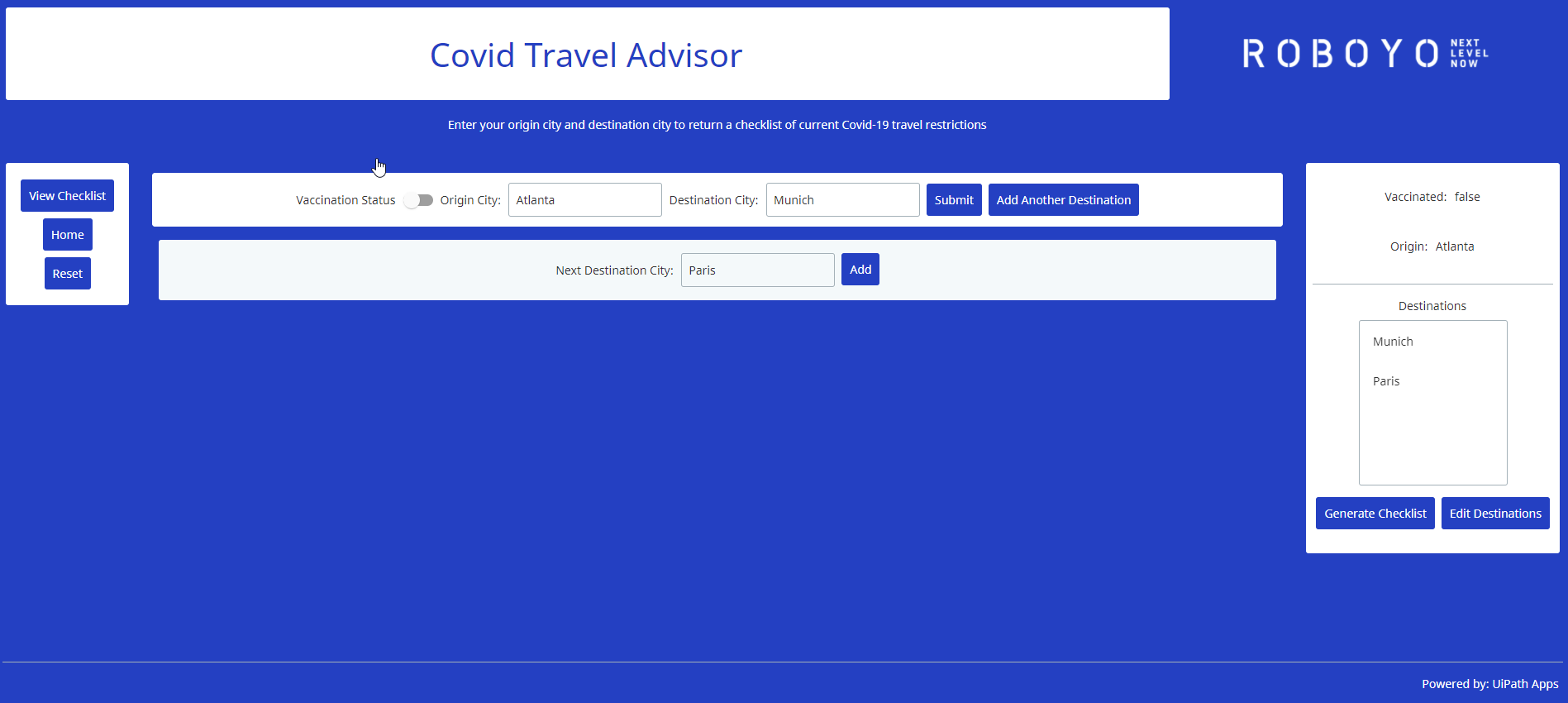 Covid Travel Advisor | Devpost