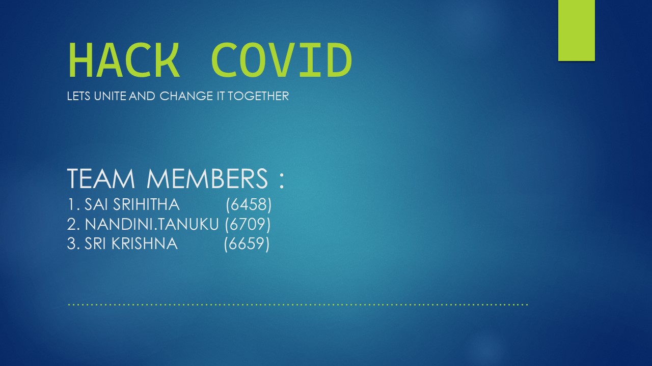 hack covid | Devpost