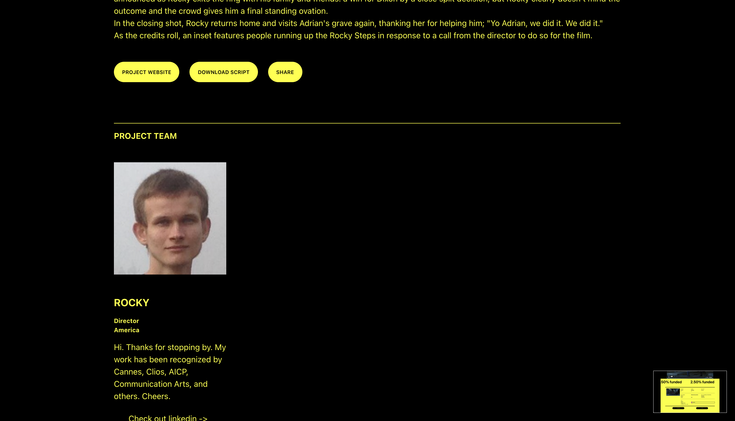 Picturama-DeFi - Financing Independent Cinema | Devpost