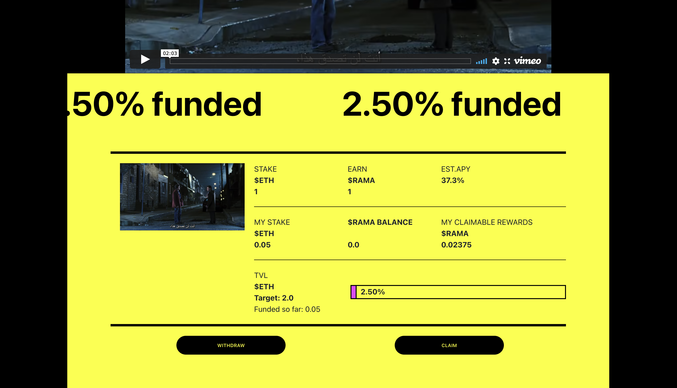 Picturama-DeFi - Financing Independent Cinema | Devpost