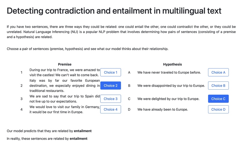 Natural Language Inference Model | Devpost