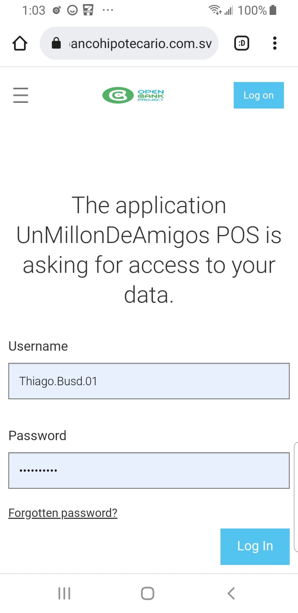 Un Millon de Amigos El Salvador | Devpost