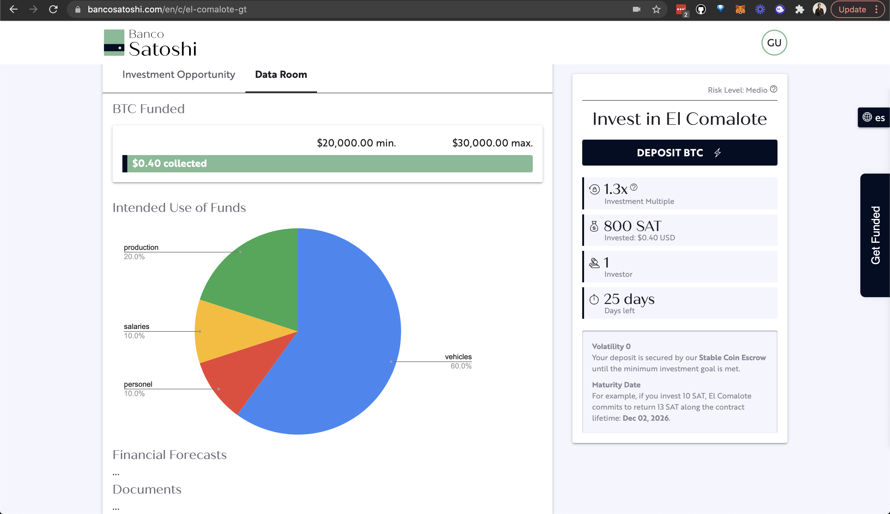 Banco Satoshi | Devpost