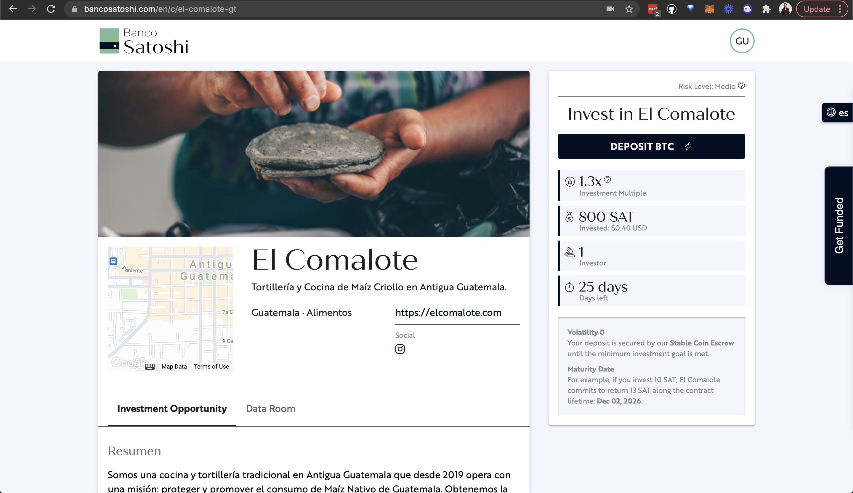Banco Satoshi | Devpost