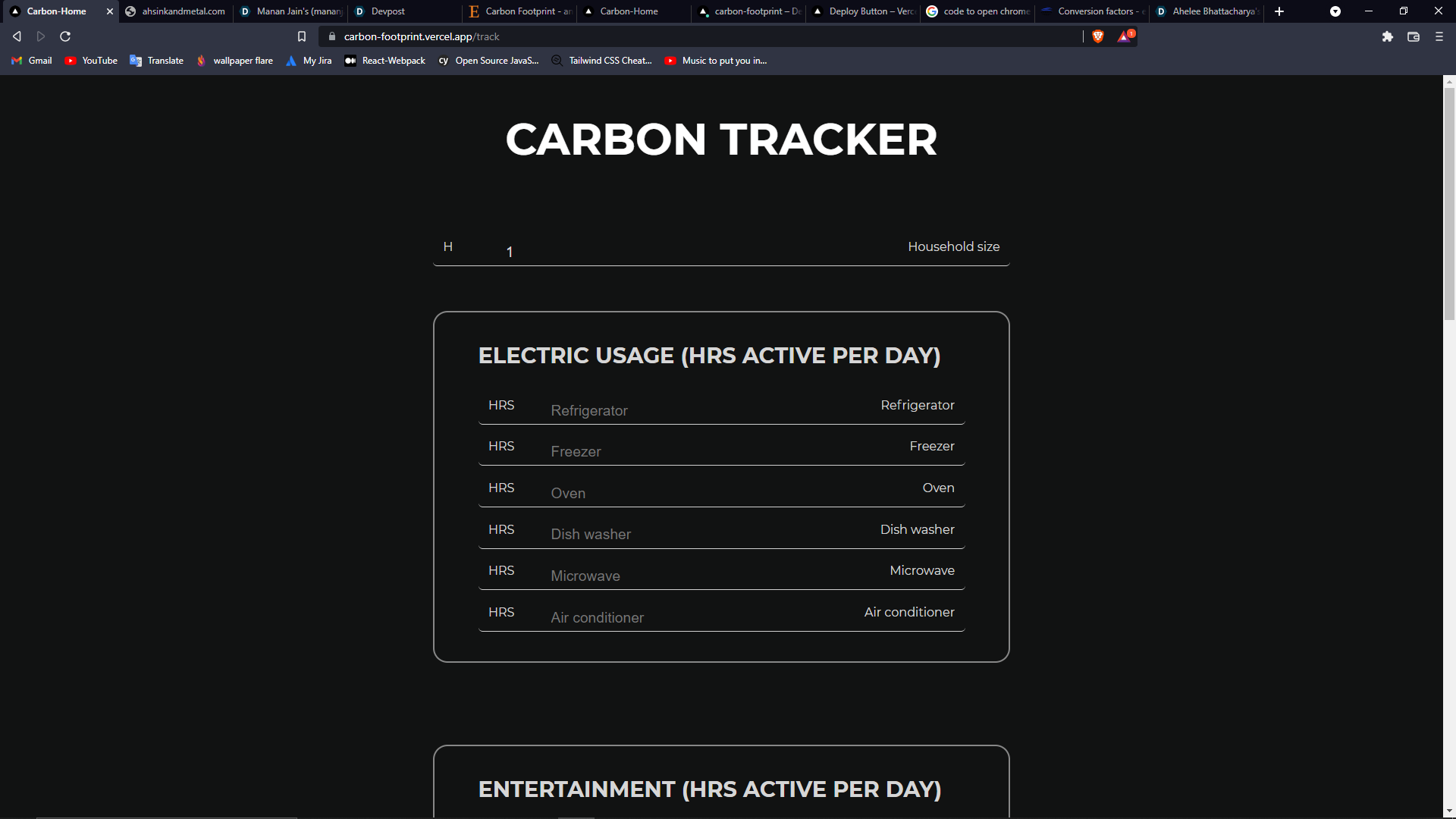 Metal Carbon Footprint | Devpost
