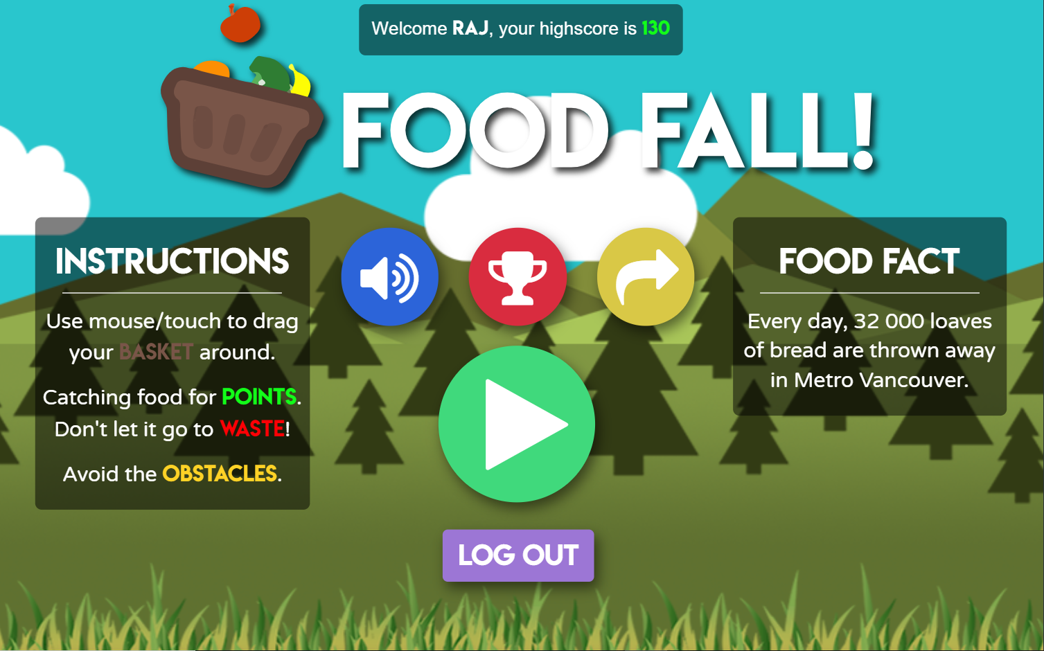 Food Fall! | Devpost