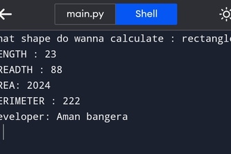 shape calculator | Devpost
