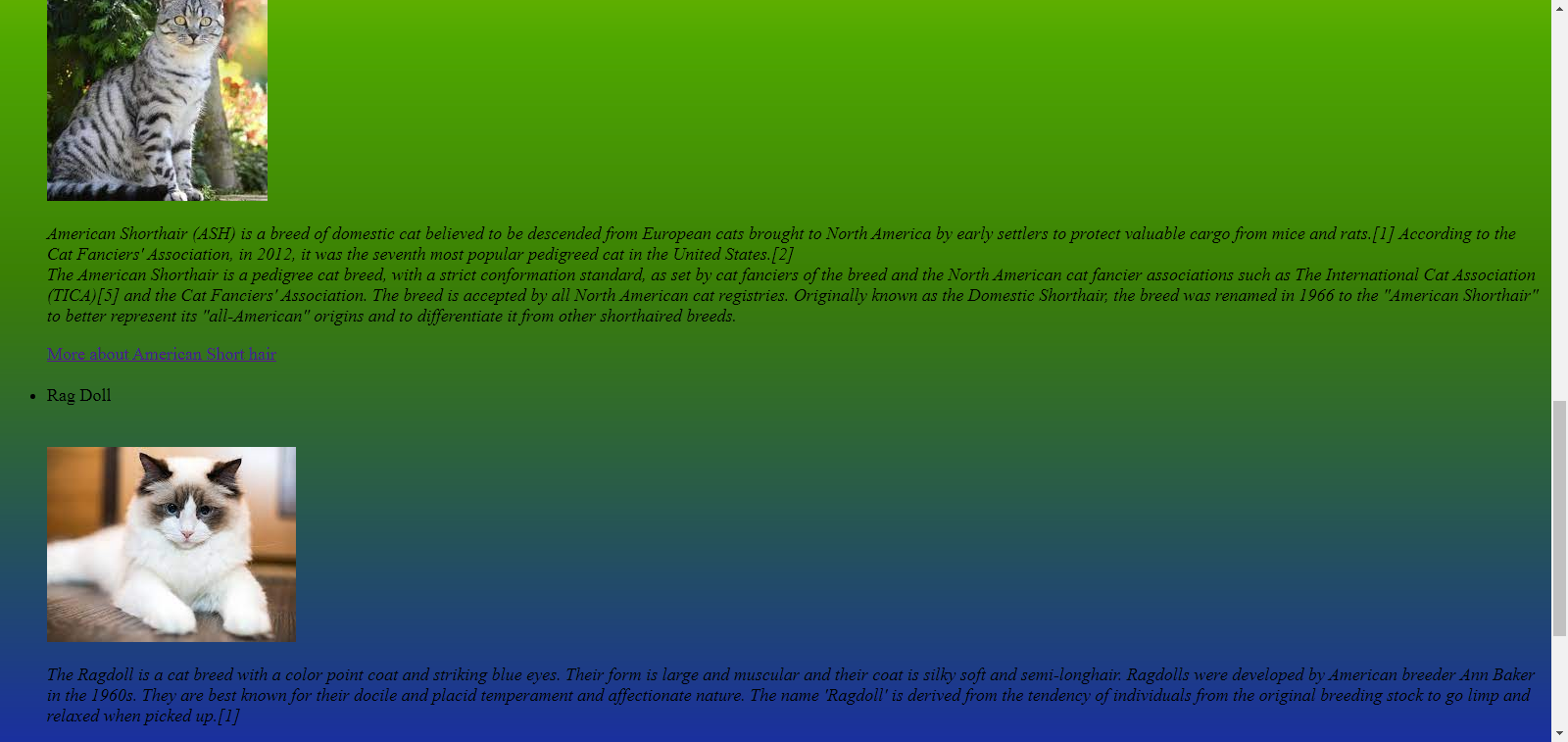 Popular cats | Devpost