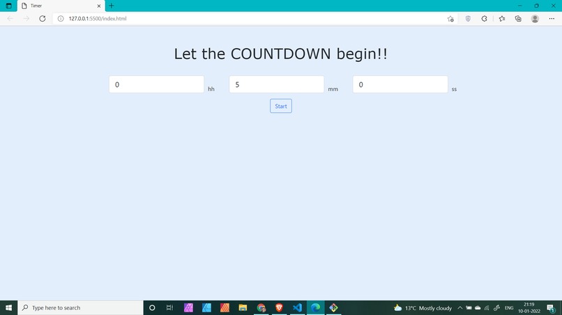 Let the Countdown begin!! | Devpost